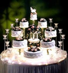 Lighted Wedding Cake Displays